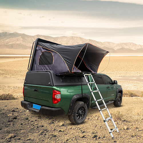Roof Top Tent With Truck Topper – Amcamper – Camping Specialist ...